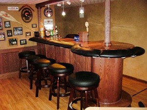 EMBP-05 Padded Bar Arm Rails | Easy Home Bar Plans