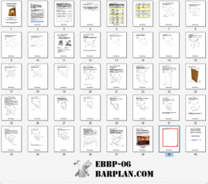 EHBP-11 Lighted Bar Back Design | Easy Home Bar Plans