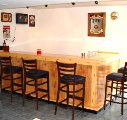 EHBP-02 Basic L-Shaped Home Bar | Easy Home Bar Plans