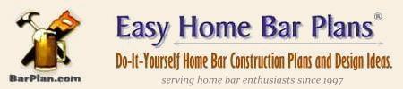 Easy Home Bar Plans - Illustrated Printable Bar Plans