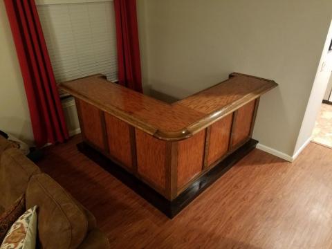 EHBP-02 Basic L Shaped Bar | Easy Home Bar Plans