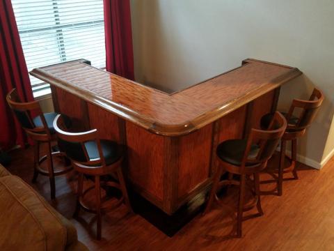 EHBP-02 Basic L Shaped Bar | Easy Home Bar Plans